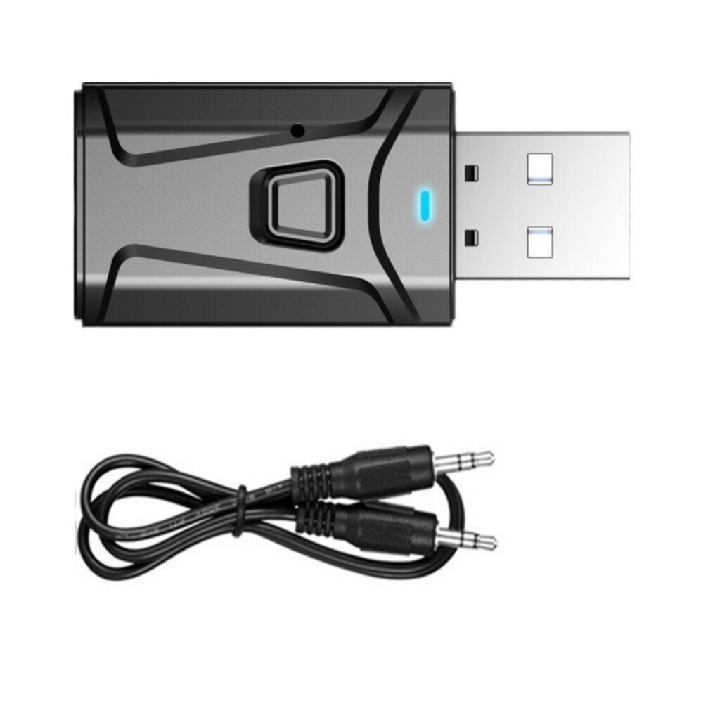 Музыкальный адаптер USB 3,5 мм, совместимый с Bluetooth 5,0, Музыкальный Приемник-Передатчик для Потоковой передачи на телевизор, Компьютер, Автомобильное Устройство