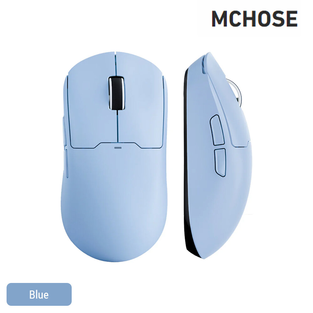 Мышь MCHOSE A5-7S, три режима подключения, розово-красная, игровая