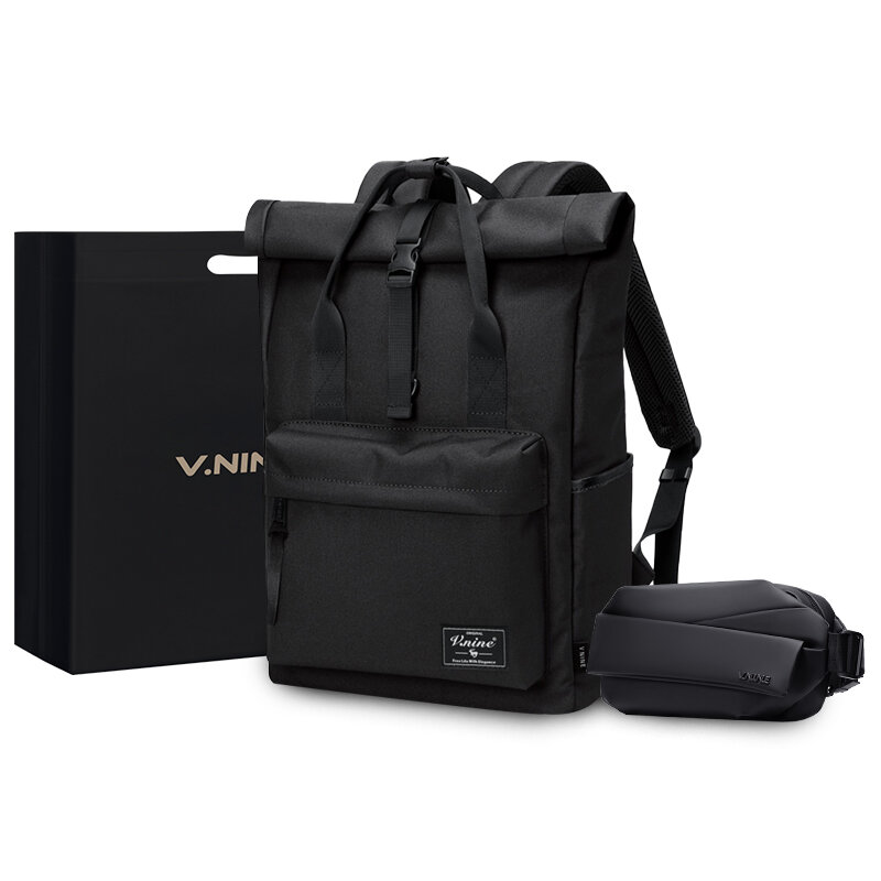 Рюкзак унисекс V.NINE Textile 1096431998, большой, для школы и университета