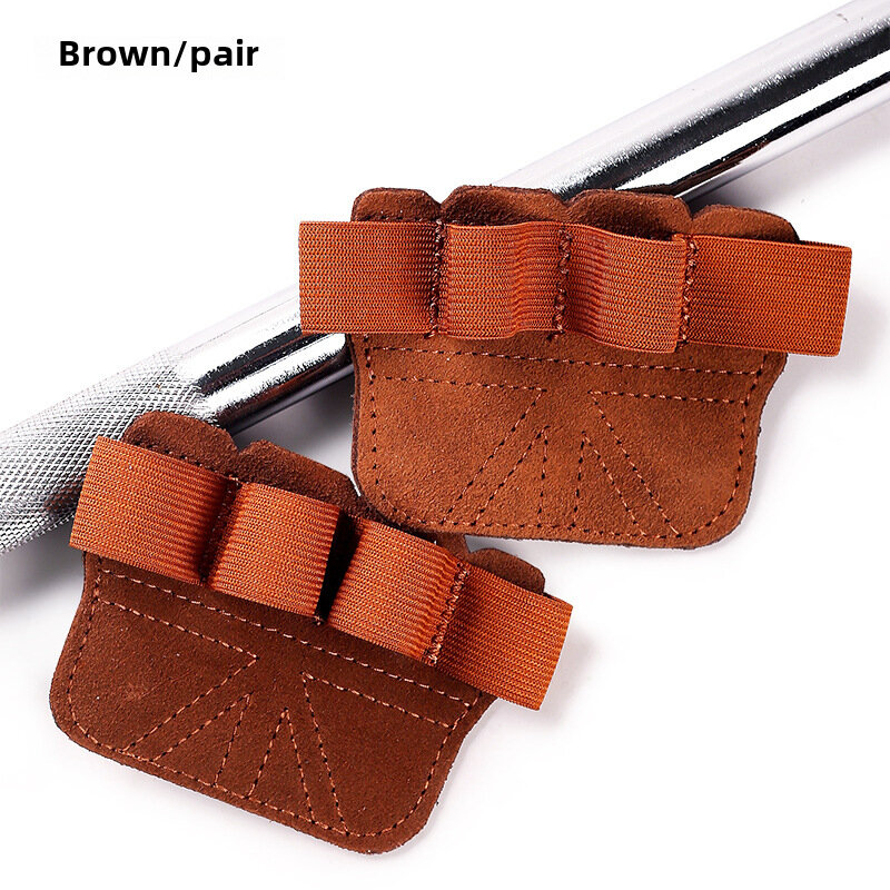 Поставщики производители кожаный тренажер для фитнеса с защитой ладони четырех пальцев защитник для фитнеса полу пальцевой антискользящий экипировка ручная защита для бруса (Четыре пальца ладонь)