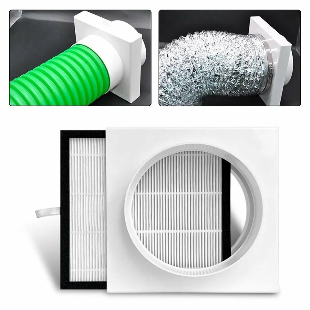Канальный воздушный фильтр Высокоэффективный канальный воздушный фильтр HEPA для труб из ПВХ и полиэтилена