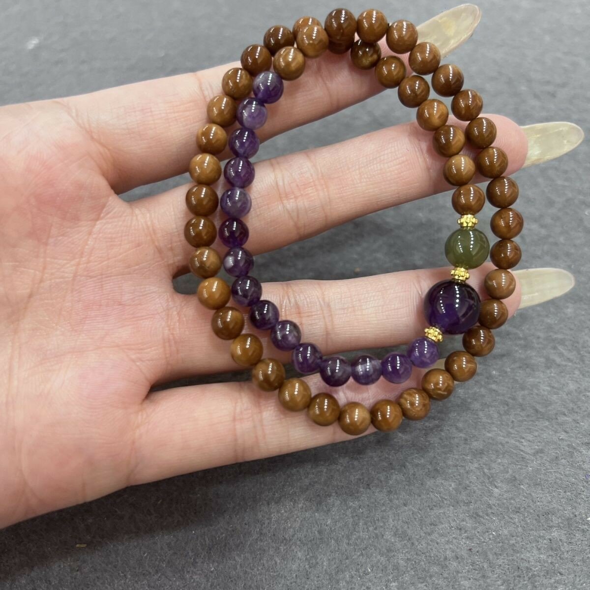 Браслет для гадания, YM Mall из нефрита с подвеской Привлечение свежести