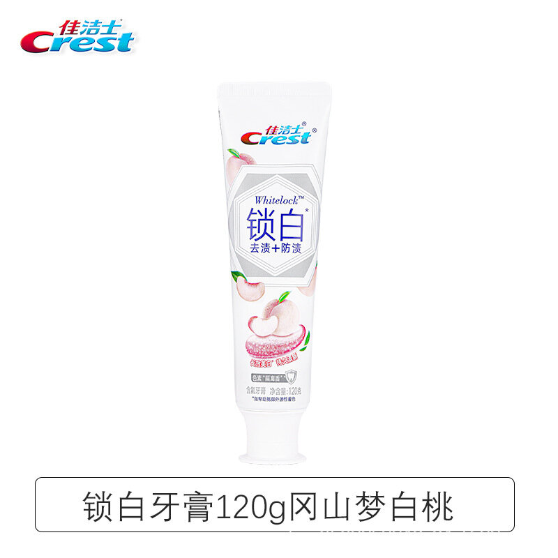 Зубная паста Crest Whitening, белая персиковая зубная паста в наличии, оптовая продажа, уменьшение пятен, зубной камень, аромат белого персика, свежее дыхание, фторид