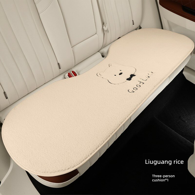 Зимняя накидка на автомобильное сиденье, плюшевая, утолщенная, теплая, из овечьего флиса, женская, с мультяшным