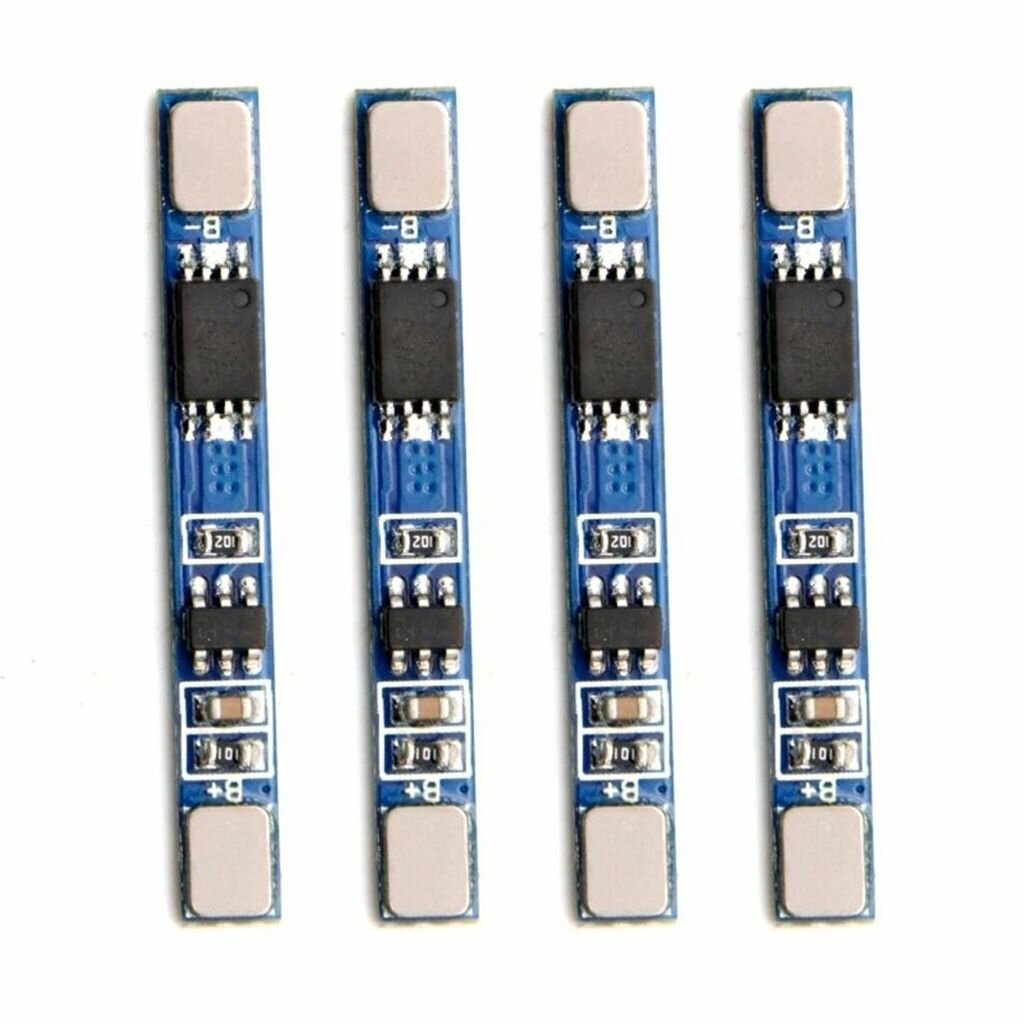 (4 шт) 1 строка платы защиты литий-железо-фосфатных аккумуляторов 3.7V3A подходит для аккумуляторов 18650
