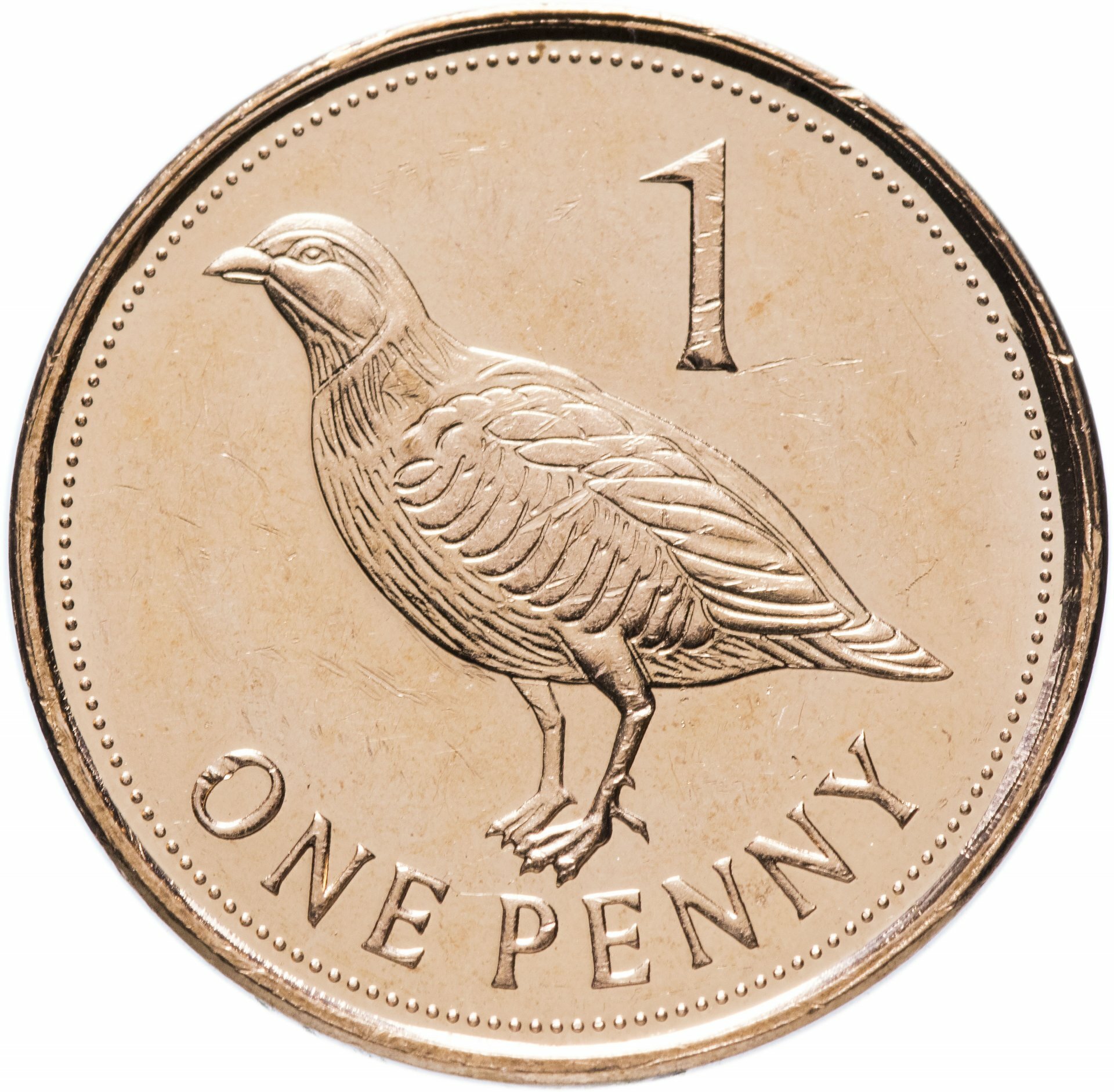 Гибралтар 1 пенни penny 2011, Сталь, в сохранности UNC