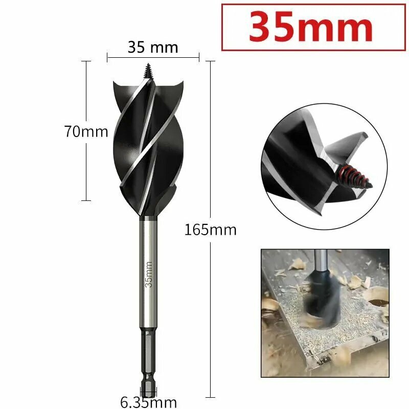 Сверло по дереву спиральное 35мм