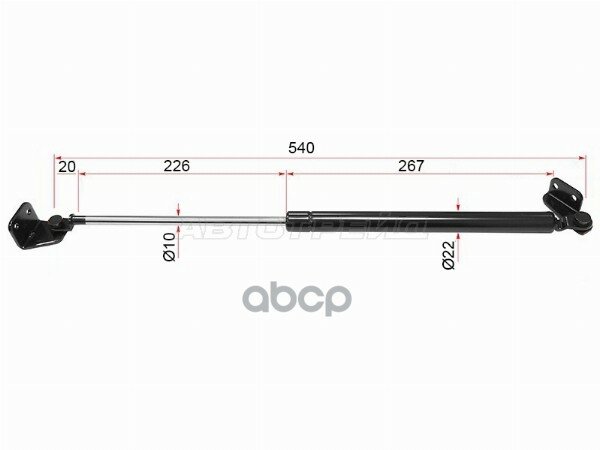 Амортизатор крышки багажника Hyundai Terracan 01-07 (Справа) Sat арт. ST-81760-H1000