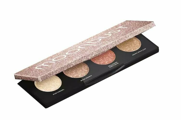 Тени для век женские UD MOONDUST, 4 цвета, легкие в растушевке с сиянием