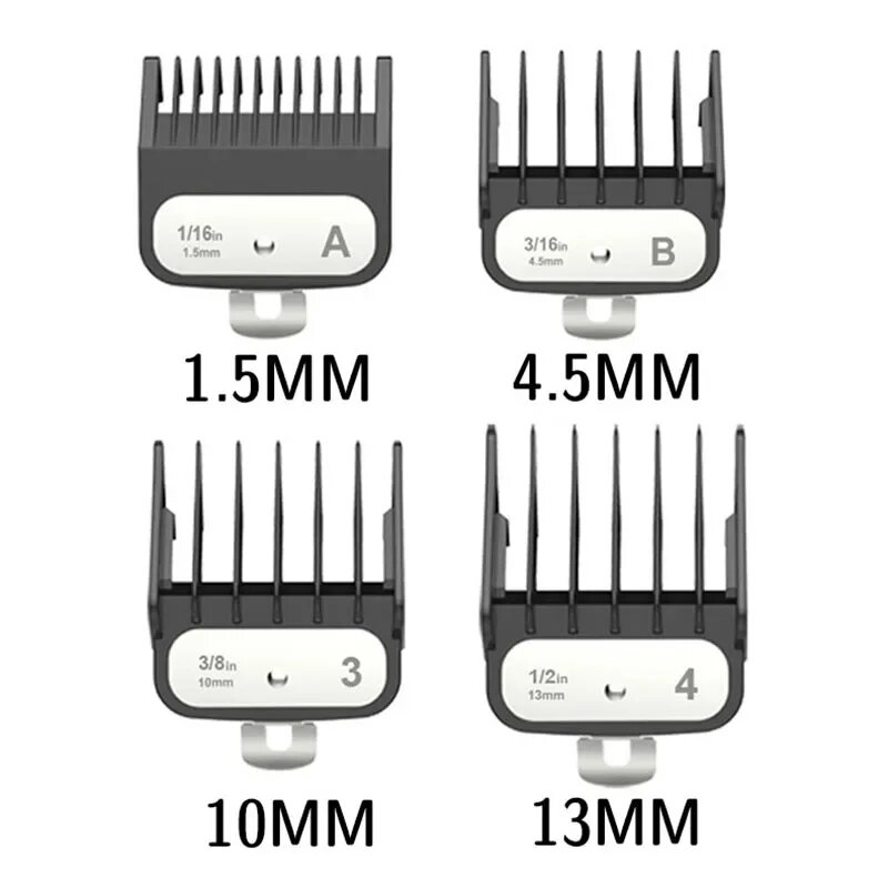 Насадки для машинки Kemei, 4шт, Color: 4pcs-a