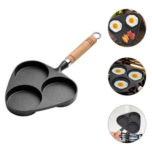 IKEA Сковорода для яиц чугунная черного цвета сковорода для яиц для жарки на газу