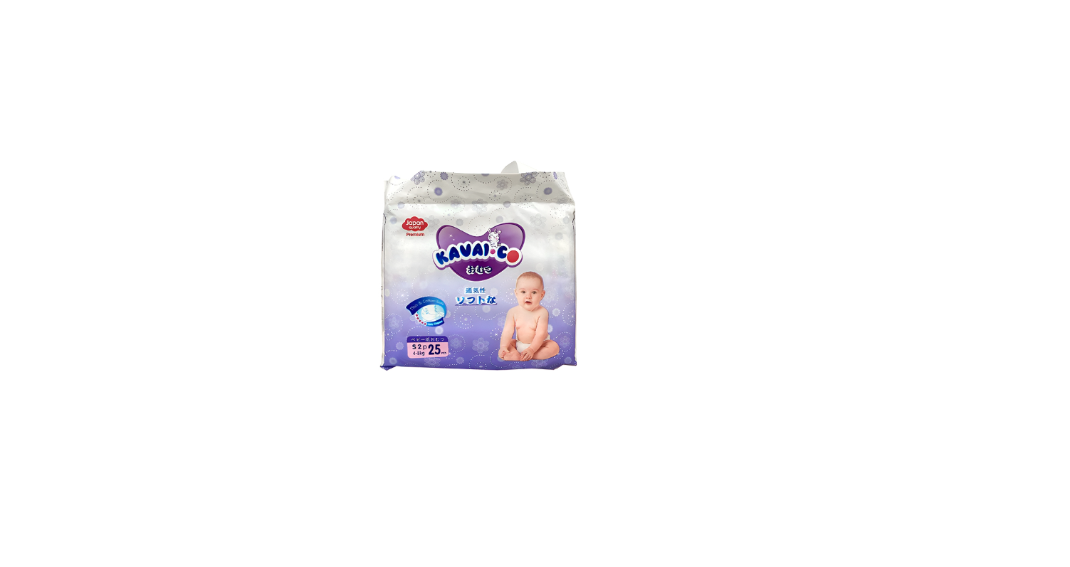 Подгузники Kavai-Co Baby Disposable Diapers S 4-8kg (25 Pcs)