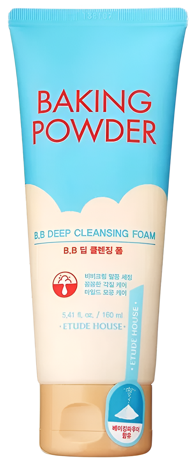 Etude House пенка с содой для удаления BB крема Baking Powder BB Deep Cleansing Foam, 160 мл