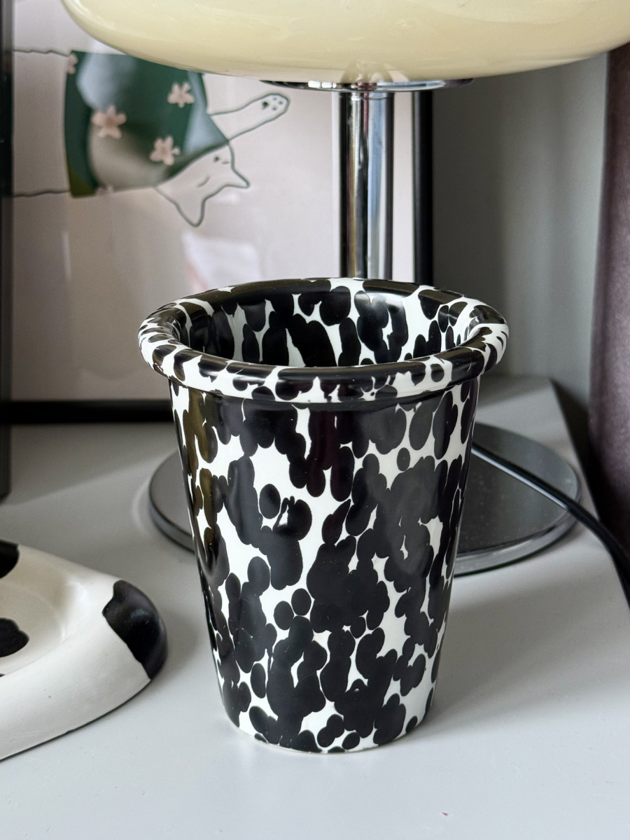 Кружка "Pinterest", керамика, 270мл, черно-белая, эмалированное покрытие, 1шт.