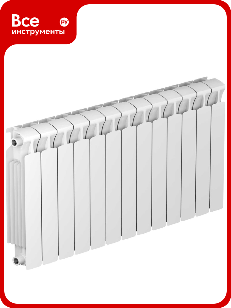 Радиатор биметаллический RIFAR MONOLIT Ventil 500 13 секций, нижн. прав. R-MN-500-13-VR