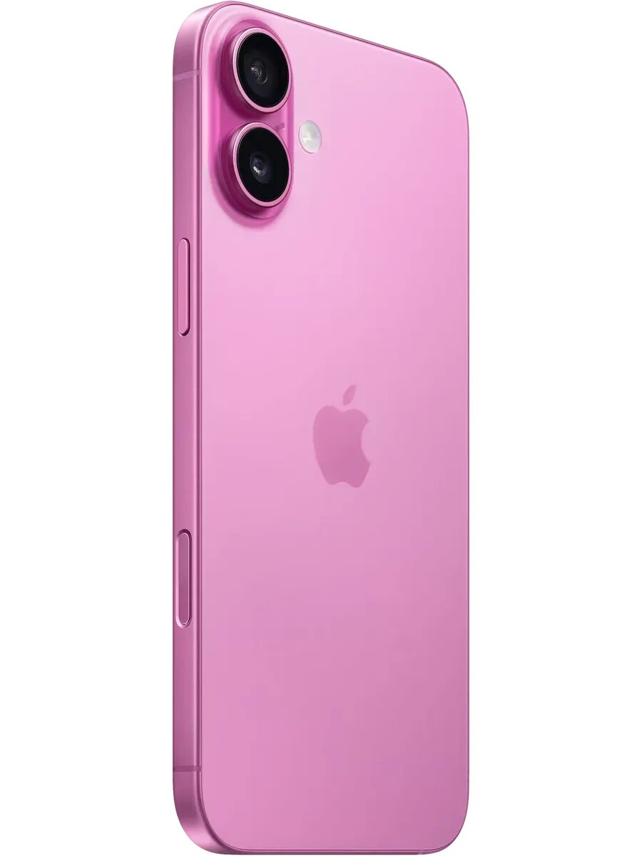 Смартфон Apple iPhone 16 Plus 256 ГБ в розовом цвете (Pink) — модель 2024 года с процессором Apple A18 — фото 1