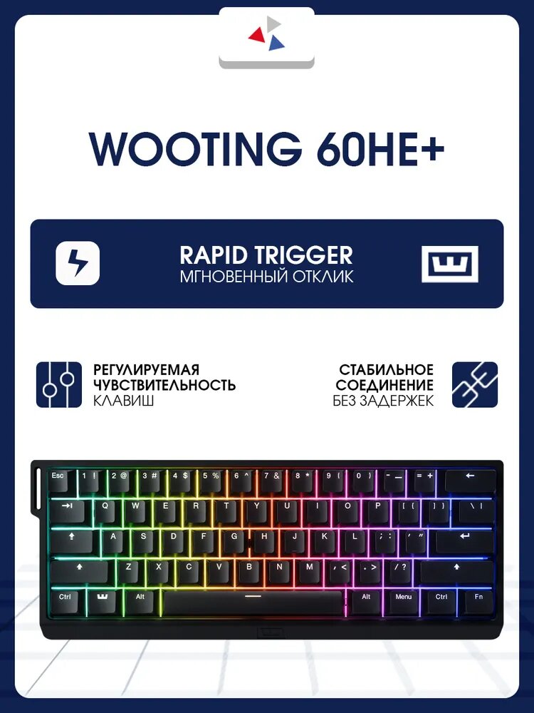 Игровая клавиатура Wooting 60HE+ (английская раскладка) USA