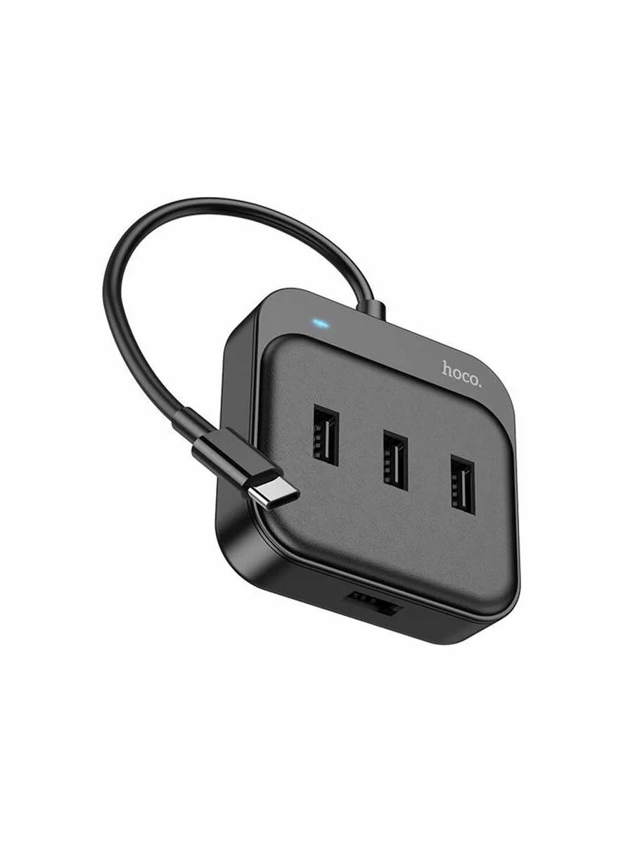 Разветвитель USB HUB Хаб 4 порта Hoco-HB31 Переходник