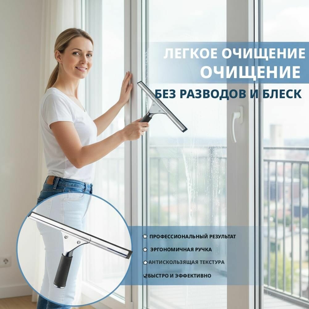Скребок для мытья окон, очиститель