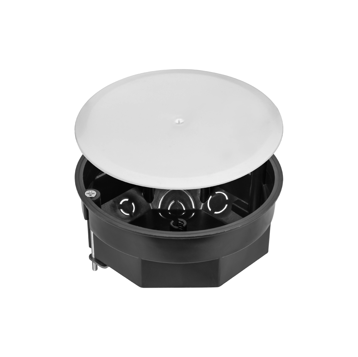 Коробка распаячная TDM СП D103х50мм, крышка, метал. лапки, IP20 {SQ1403-0007} (1 шт)
