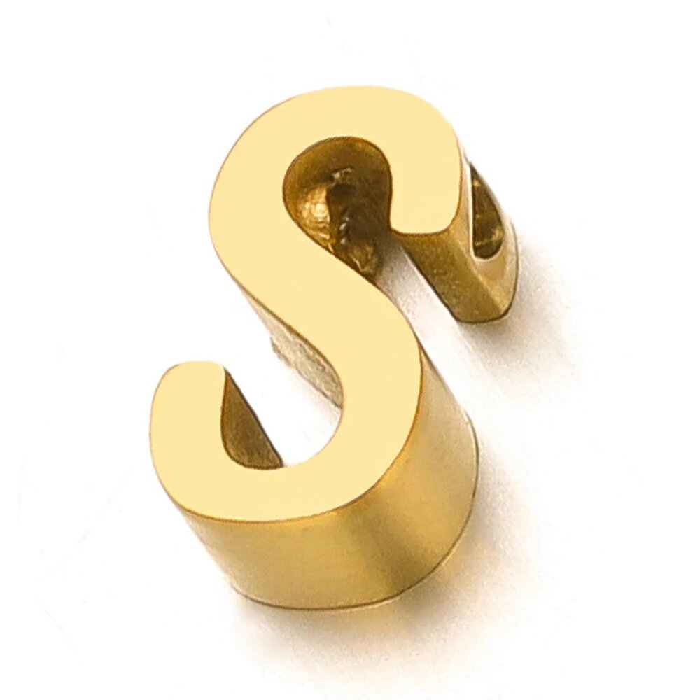 Бусины из нержавеющей стали Luksteel 5 шт. Gold color, S