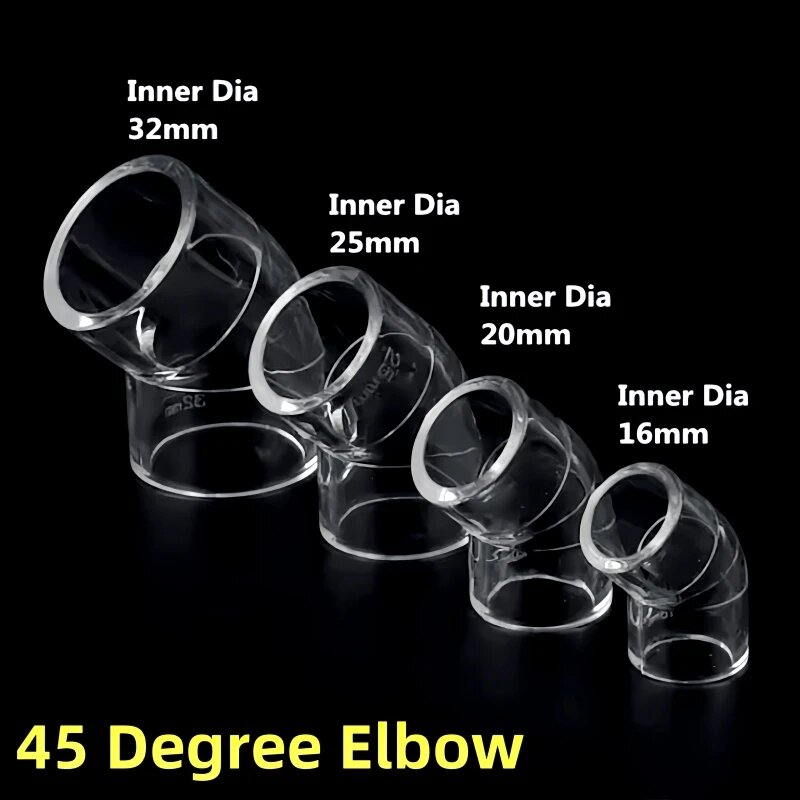 Акриловые фитинги для аквариума SHSMFC 45 degrees Elbow, 16mm (1PC)