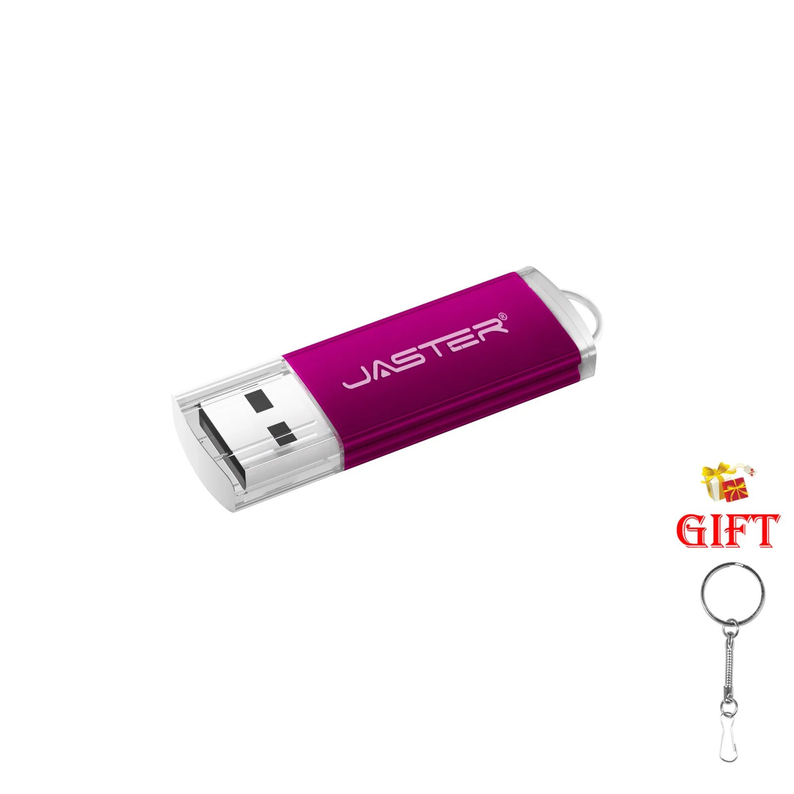 JASTER USB Flash drive металлический флешка 8 ГБ 64 ГБ, Розовый, Розовый