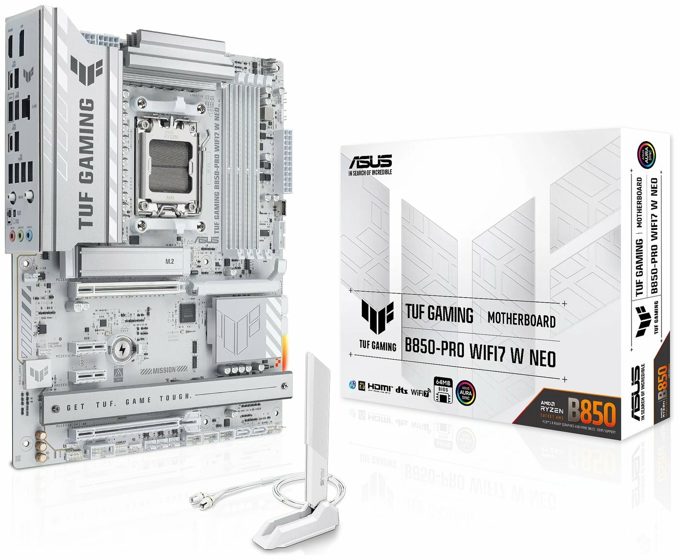 Материнская плата Asus TUF GAMING B850-PRO WIFI7 W NEO (AM5, ATX)