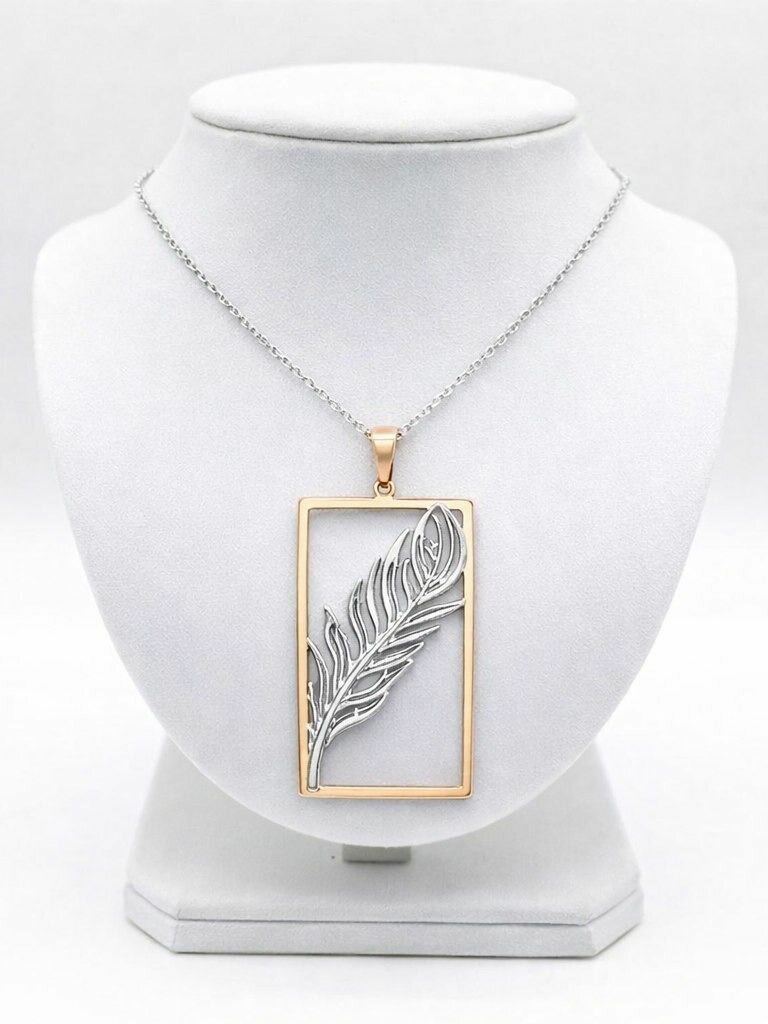 Подвеска MSJewellery, серебро, 925 проба, родирование, золотистый — фото 1