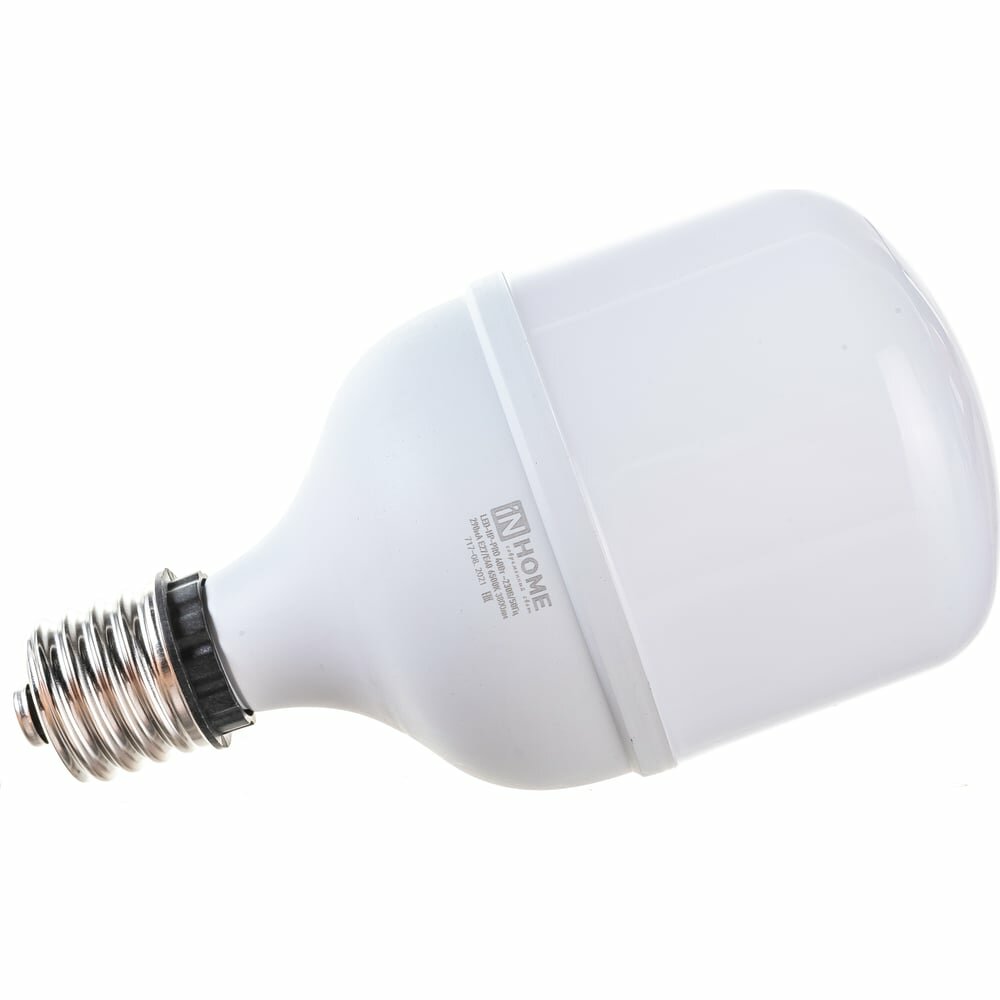 Светодиодная лампа IN HOME LED-HP-PRO 40Вт 230В Е27 с адаптером E40 6500К 3600Лм 4690612031101