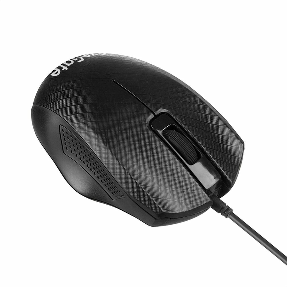 Мышь ExeGate Professional Standard SH-9027 (USB, оптическая, 1000dpi, 3 кнопки и колесо прокрутки, длина кабеля 1,5м, черная, Color box)