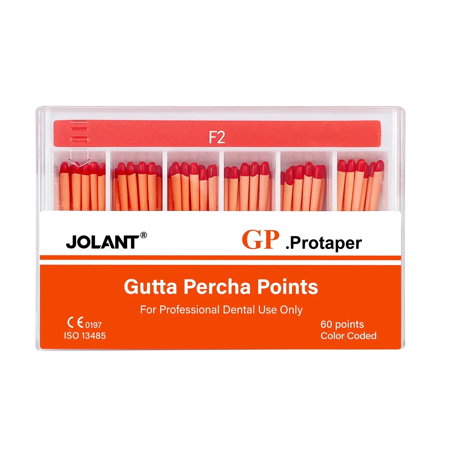 Стоматологические точки гуттаперчи JOLANT Endo Конус 02/04/06 F1-F3 GP-F2