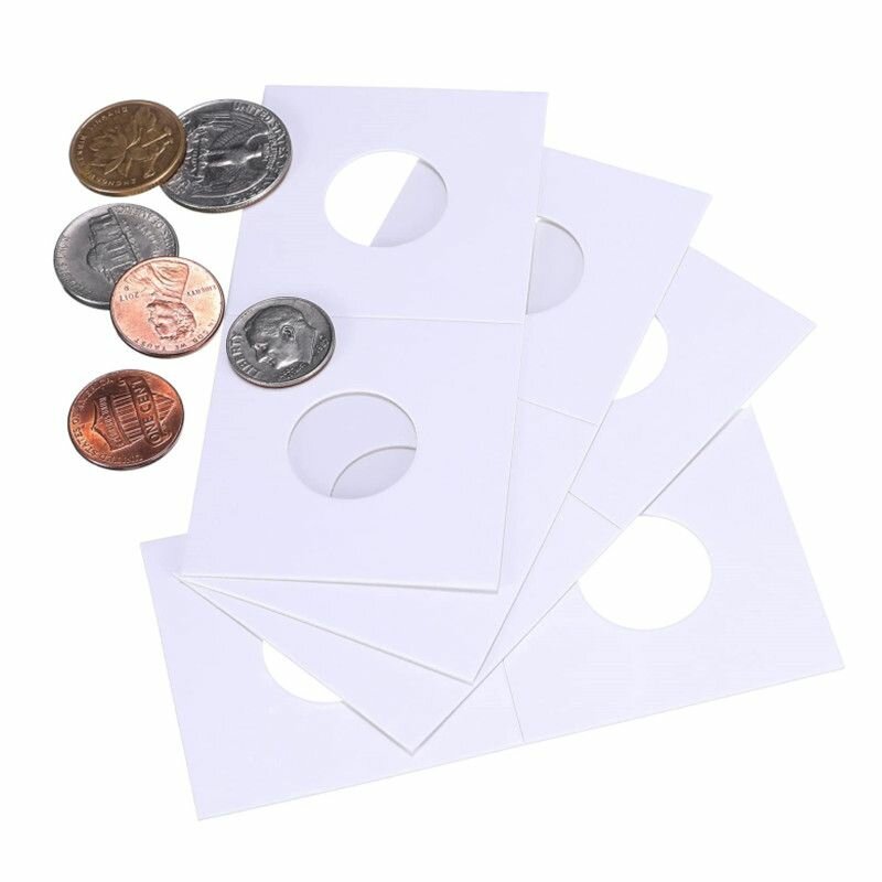 Холдеры для монет под скрепку d 29 мм, 50 шт в упаковке