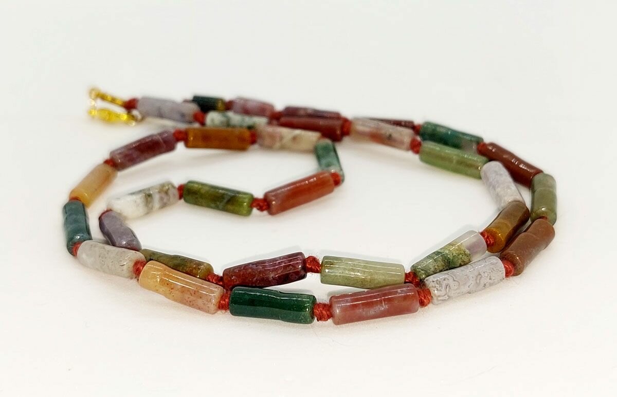 Колье, агат