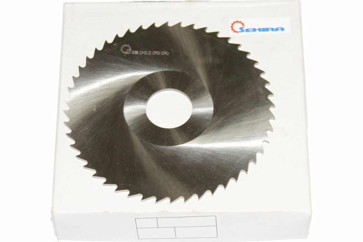 Фреза дисковая отрезная Sekira 32241 125х1х22 мм, материал Р6М5, быстро‑режущая сталь, предназначена для ручных и автоматических горизонтально‑фрезерных станков.