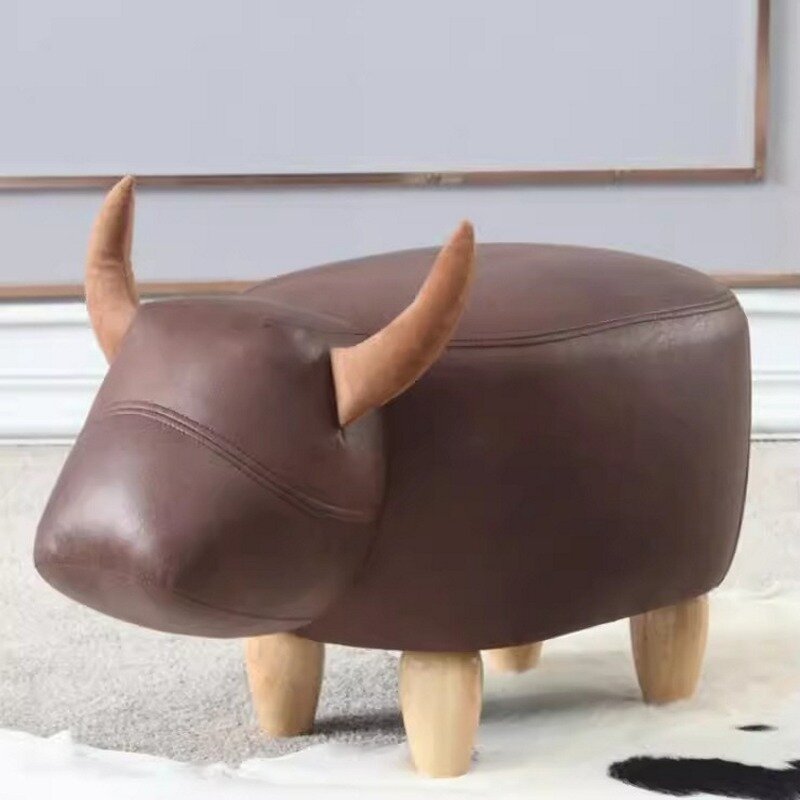 Пуфик бычок (кофейный, техническая ткань)