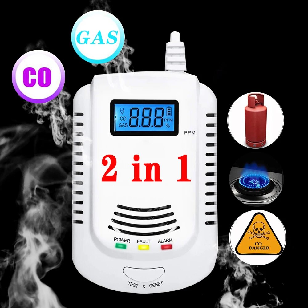 Детектор газа и CO 2 в 1 KR002, Цвет: 2 in 1