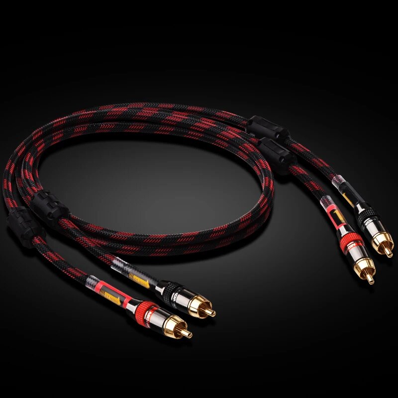 ATAUDIO HiFi RCA кабель для усилителя Red-Black R (Net), 0.5m