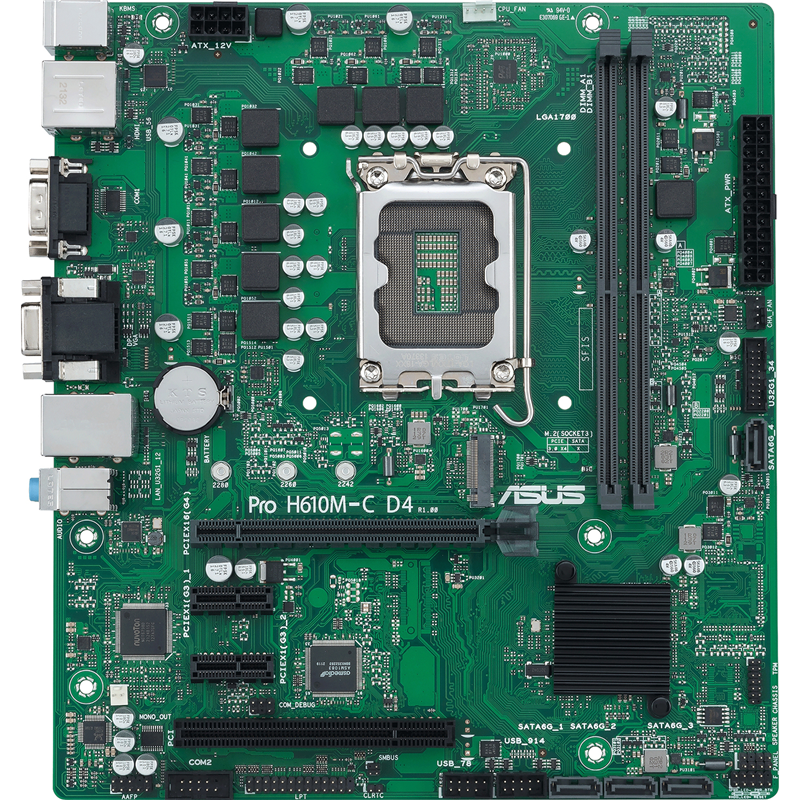 Материнская плата ASUS PRO H610M-C D4-CSM 90MB1A30-M0EAYC