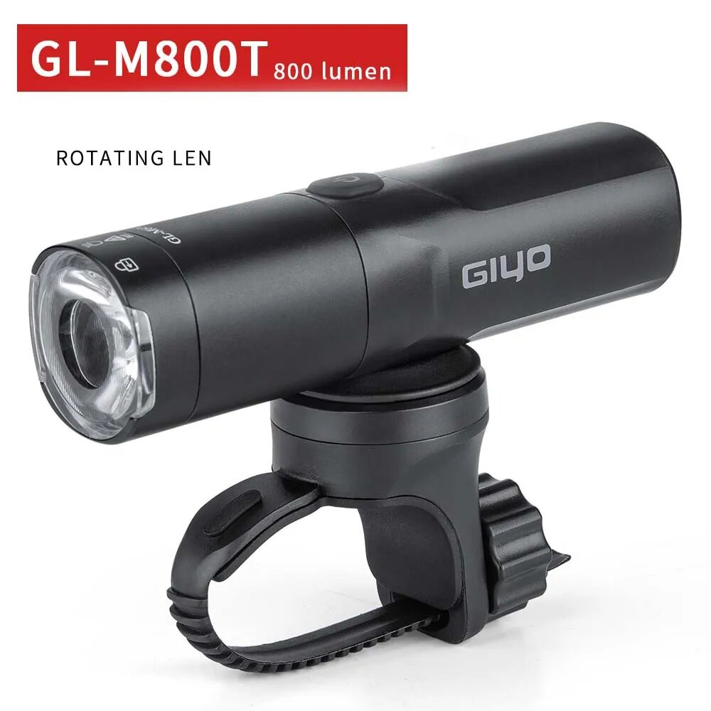 Велофара GIYO GL-M800T 800 люмен, черная