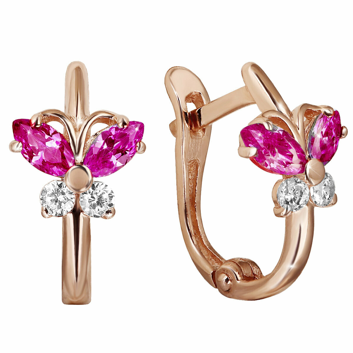 Серьги, золото, 585 проба