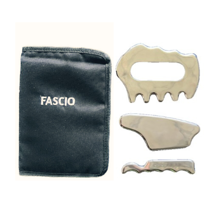 Набор массажеров FASCIO IASTM Beauty Set, 3 инструмента, нержавеющая сталь