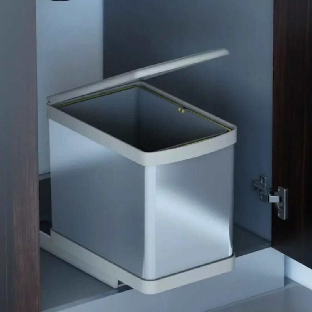 Система сортировки мусора 1X16 L серый пластик/нержавеющая сталь ALVEUS ALBIO 10 227980