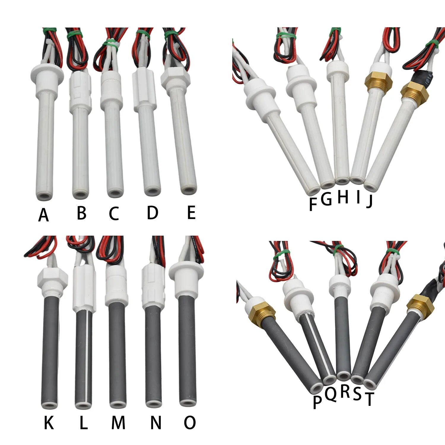 220 В 350 Вт зажигатель для печи на пеллетах, черный керамический воспламенитель, керамическая нагревательная трубка, свеча зажигания для печи на пеллетах, 10,5x6x100 мм