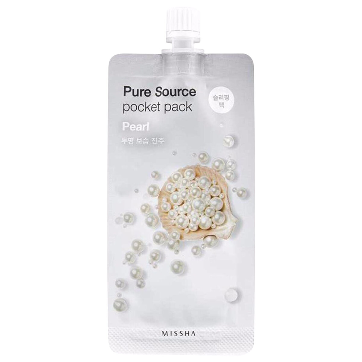 Маска для лица Missha ночная с экстрактом жемчуга Pure Source Pocket pack 10мл 1шт