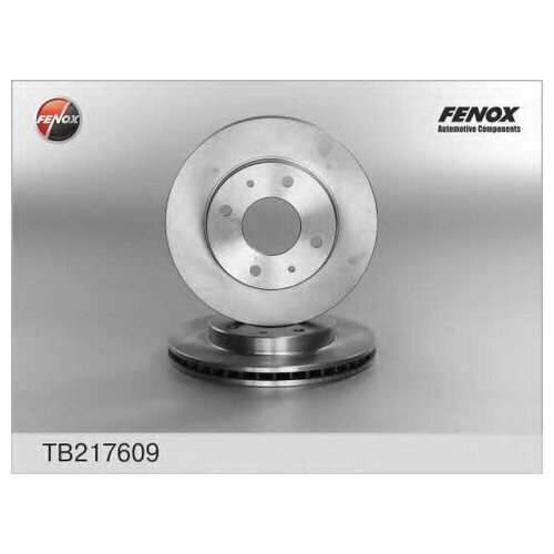 Диск тормозной передний Fenox TB217609 для Hyundai Santamo (1998-2002), Kia Joice (2000-н. в.), Kia Sportage (2004-н. в.)