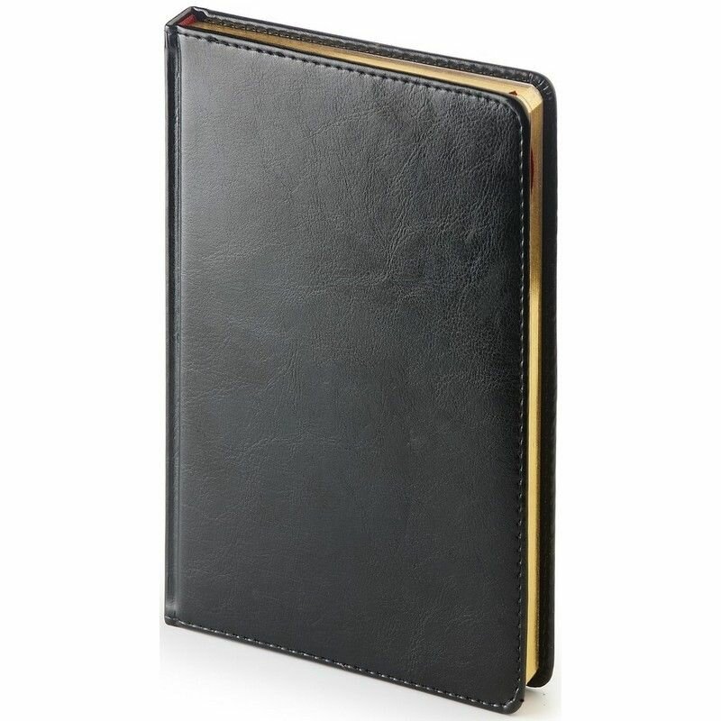 Ежедневник недатированный, черный, А4, 210х300мм, 136л, ATTACHE Sidney NEBRASKA