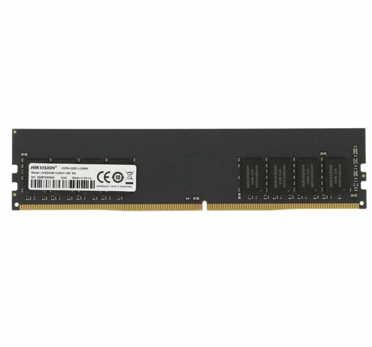 Оперативная память Hikvision (HKED4081CAB2F1ZB1/8G) DIMM DDR4 8 ГБ - 1 шт, 3200 МГц