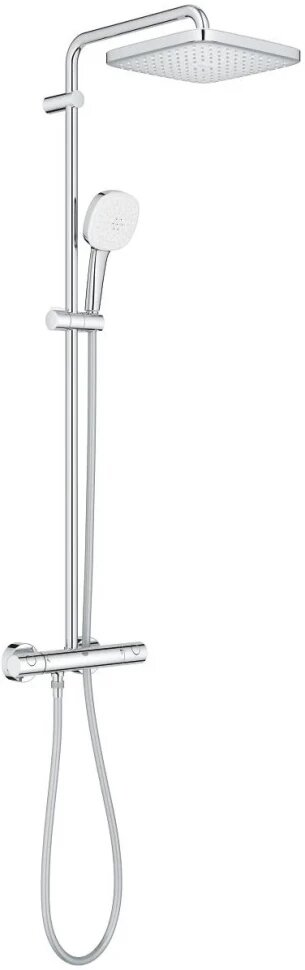 Душевая система Grohe Tempesta System Cube 26689001 250 мм, с термостатом, хром