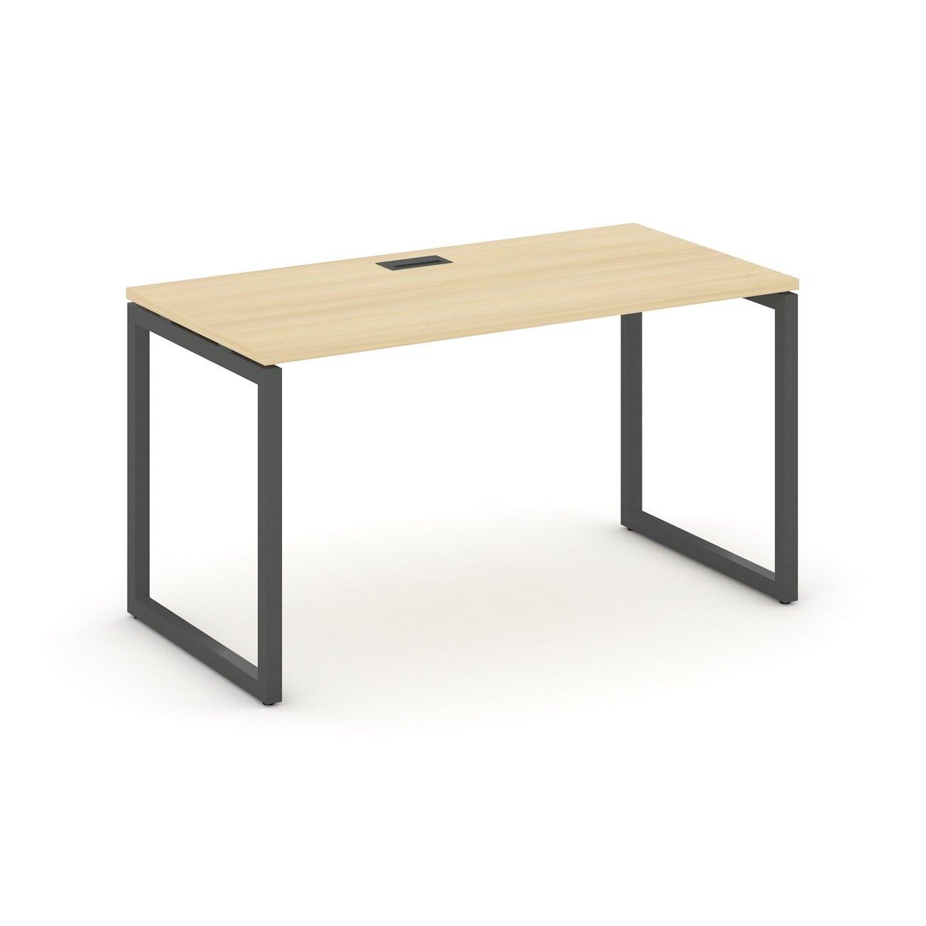 Стол письменный О-образный м / к (сечение 40х40) Style Project Riva SN-4O. SP-013 Акация Лорка / Антрацит мет. 1380*700*750